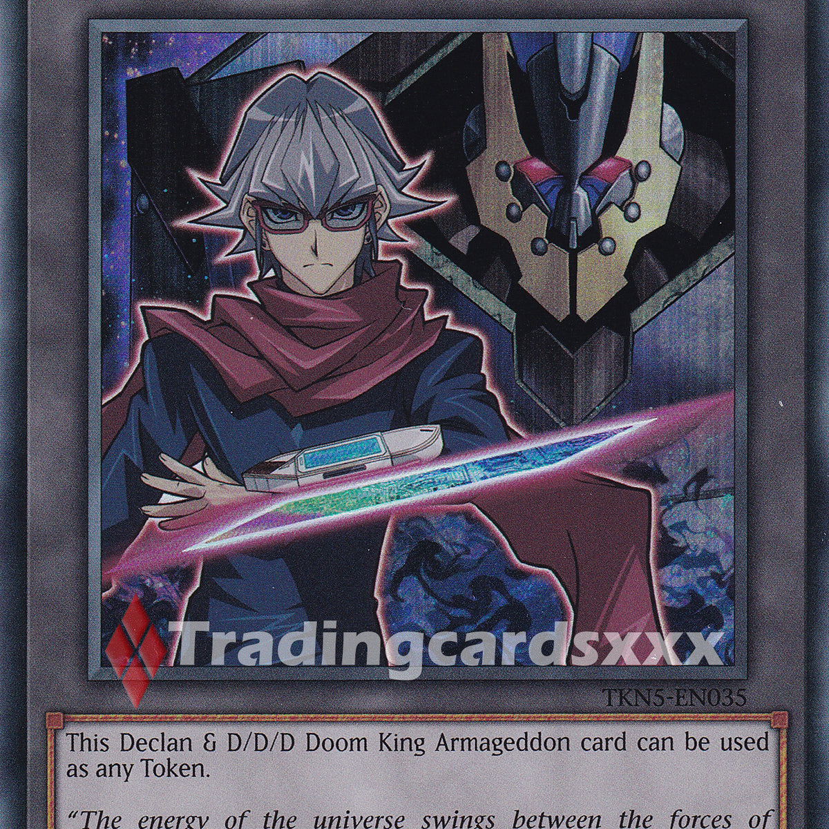 Yu-Gi-Oh! Token "Declan & D/D/D Doom King Armageddon" : SR DOOD / TKN5 – Tradingcardsxxx