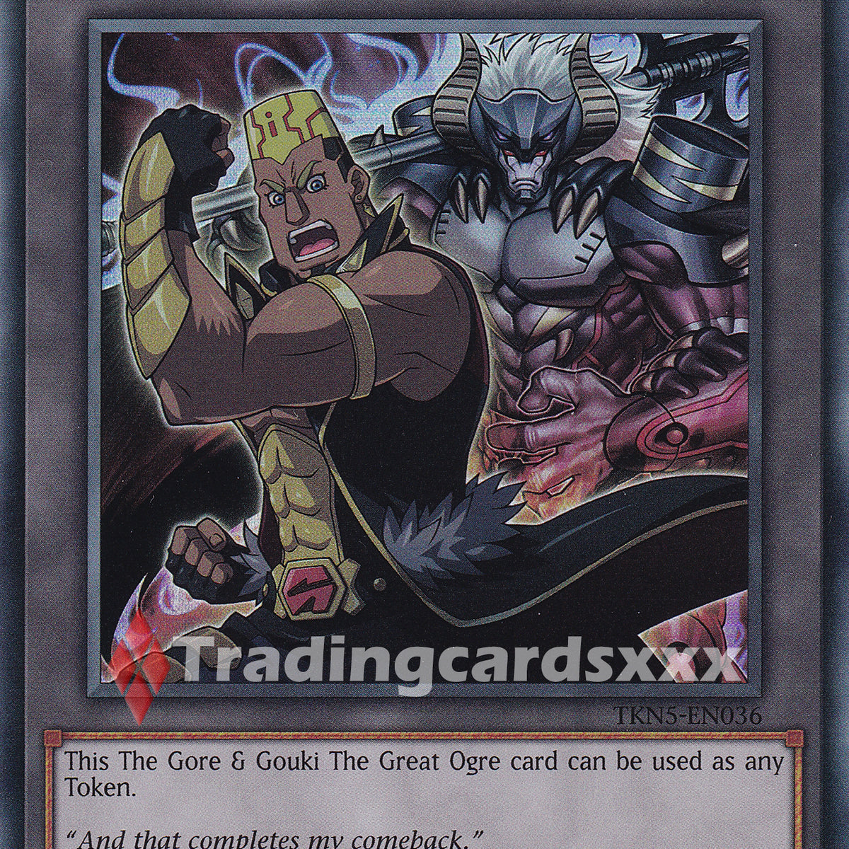 Yu-Gi-Oh! Token "The Gore & Gouki The Great Ogre" : SR DOOD / TKN5-EN0 ...